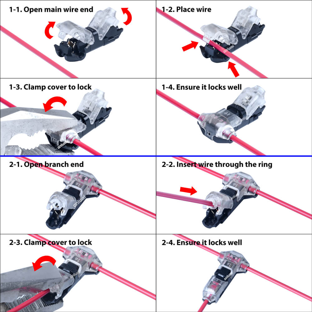 1 Pin T Shape 20-16AWG | Onlumi Technology