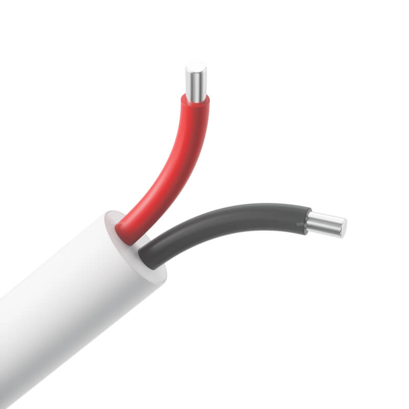 2 Pin Black-Red Sheathed Wire | Onlumi Technology