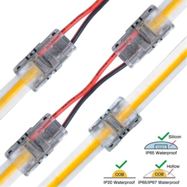 Some Best COB LED Strip Connectors for Different COB Strips
